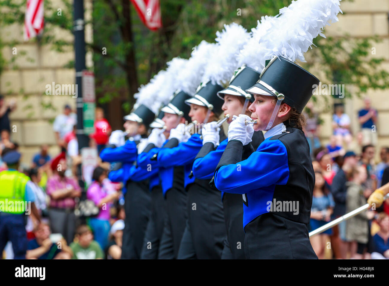 Washington, D.C., USA - July 4, 2015: Norris High School Marching ...