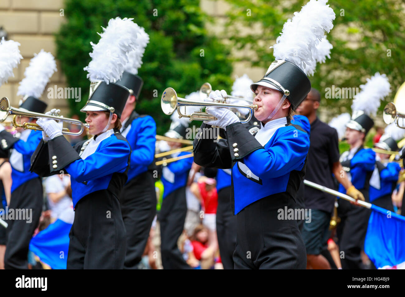 Washington, D.C., USA - July 4, 2015: Norris High School Marching ...