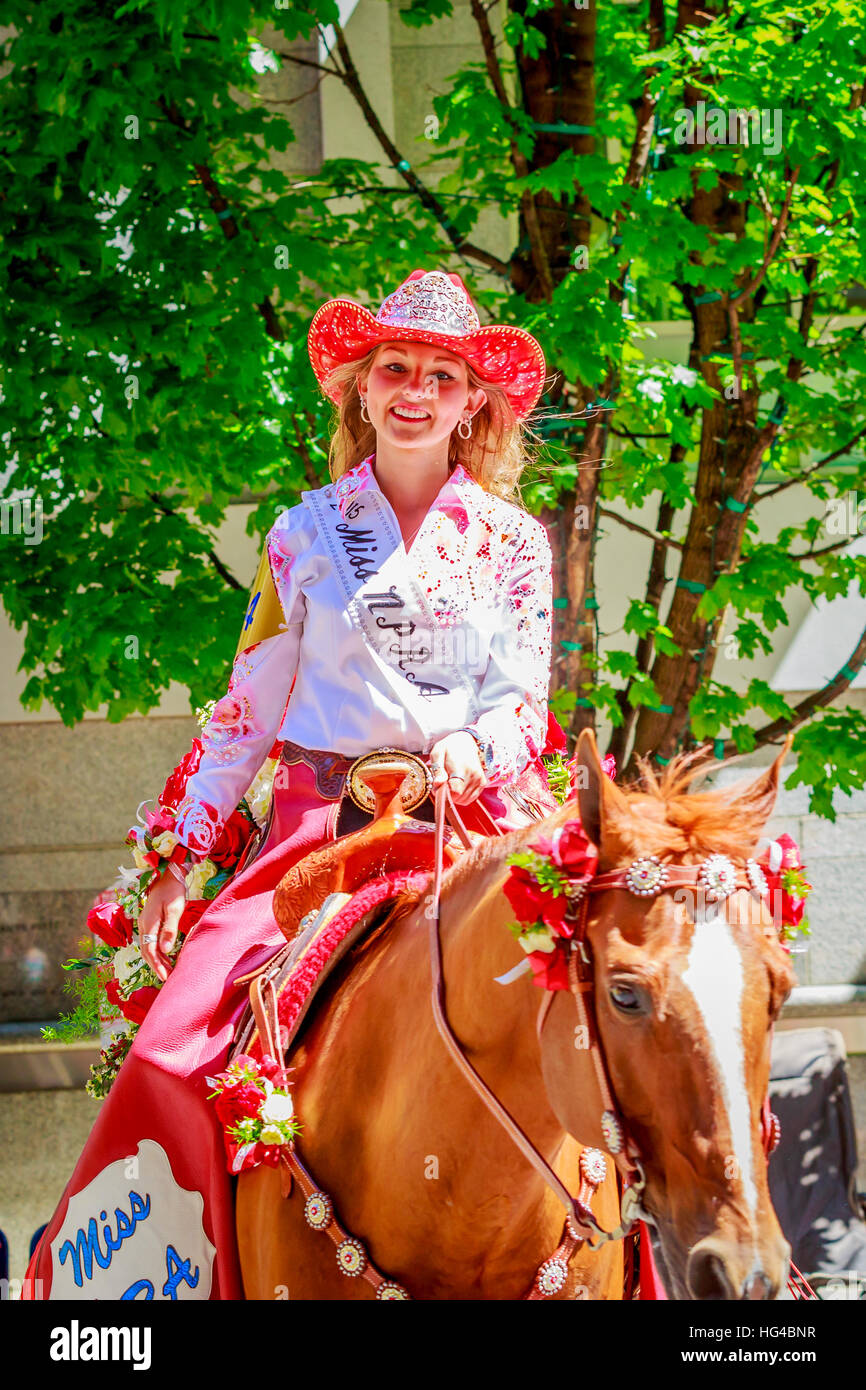 Portland, Oregon, USA - June 6, 2015: Miss NW Pro Rodeo Assocation ...