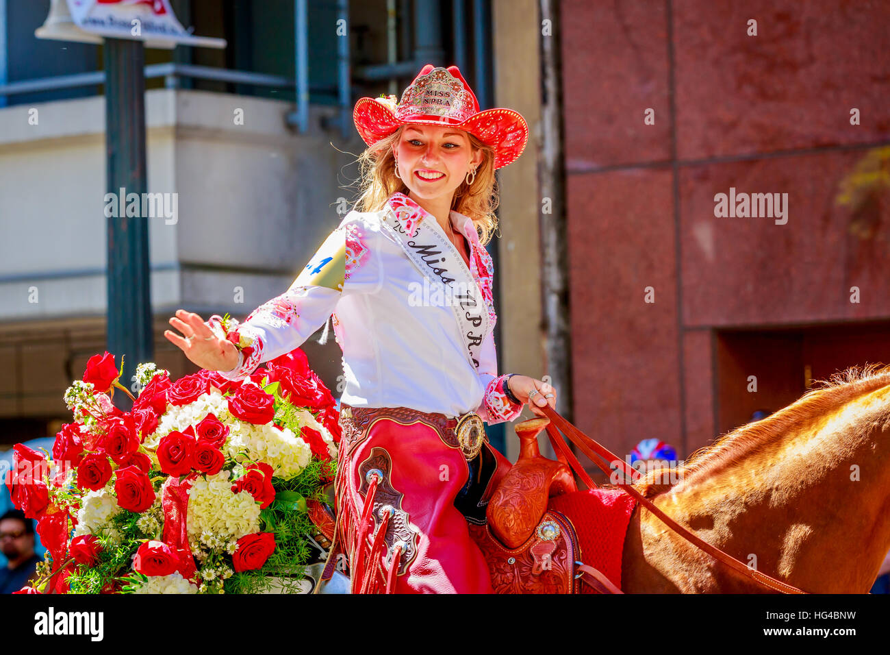 Portland, Oregon, USA - June 6, 2015: Miss NW Pro Rodeo Assocation ...