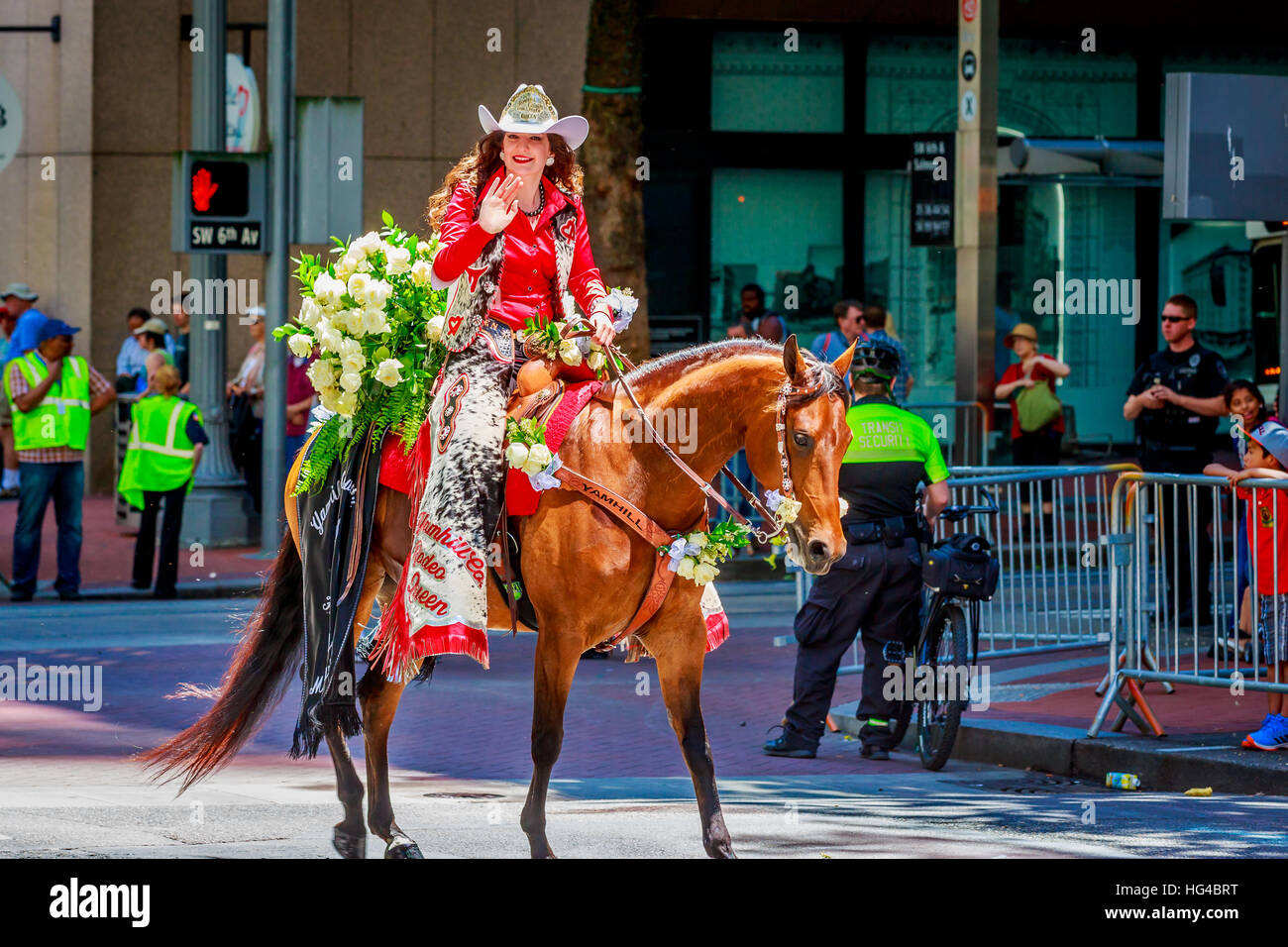 Portland, Oregon, USA - June 6, 2015: Yamhill County Rodeo Queen ...