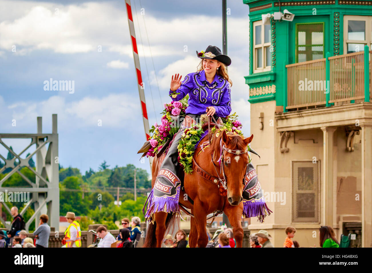 Portland, Oregon, USA - June 11, 2016: St. Paul Rodeo Court in the ...