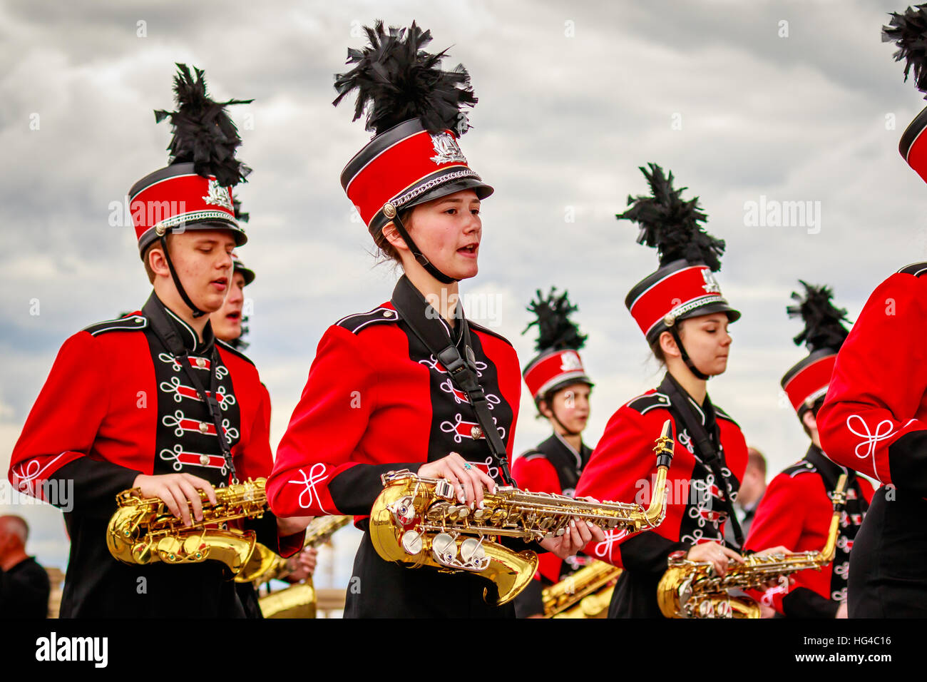 Portland, Oregon, USA - June 11, 2016: Oregon City High School Marching ...