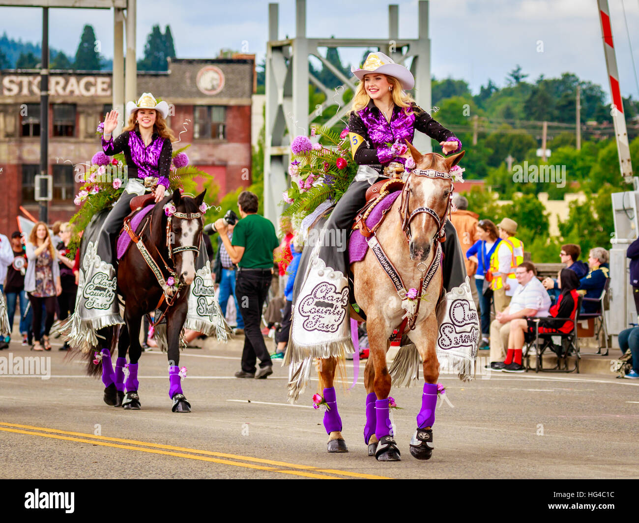 Portland, Oregon, USA - June 11, 2016: Clark County Fair Court in the ...