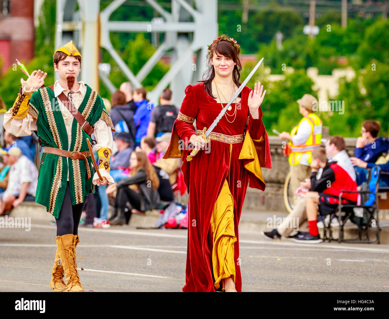 Portland, Oregon, USA - June 11, 2016: Sherwood Robin Hood Festival ...