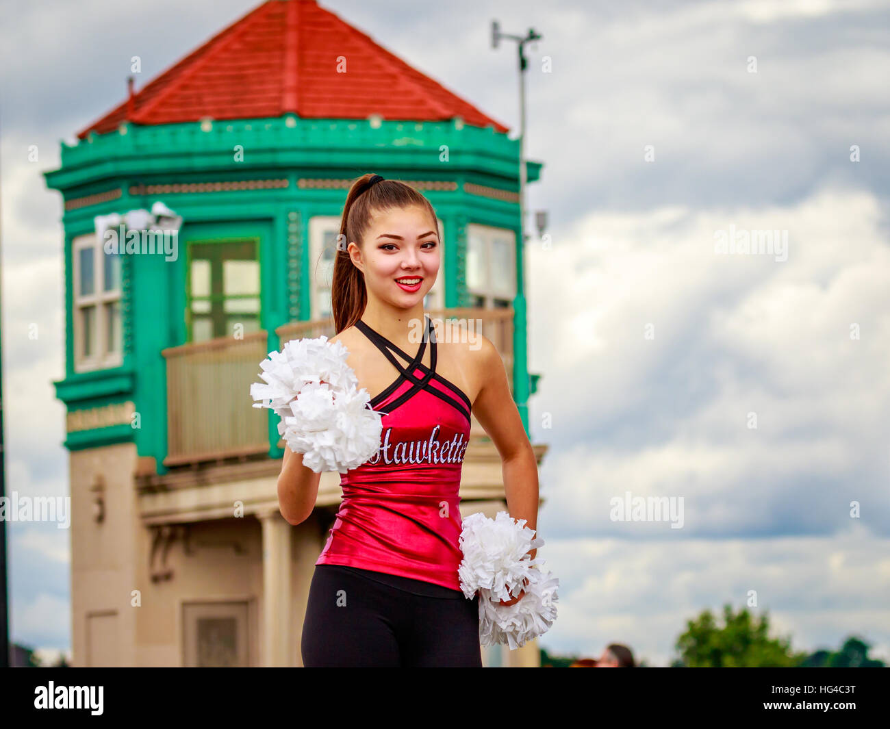 Portland, Oregon, USA - June 11, 2016: Southridge High School Hawkettes ...