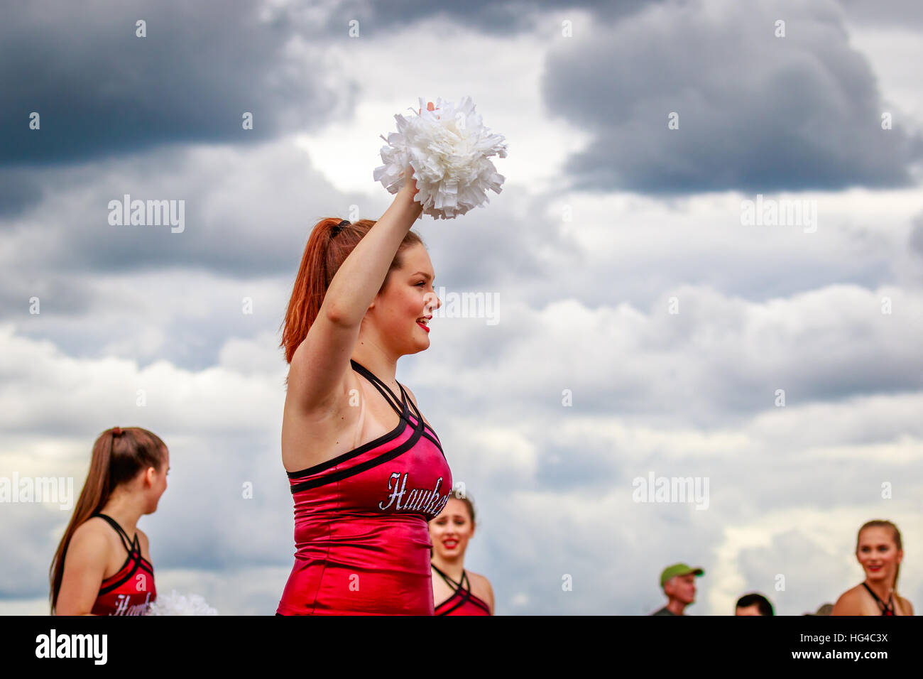 Portland, Oregon, USA - June 11, 2016: Southridge High School Hawkettes ...