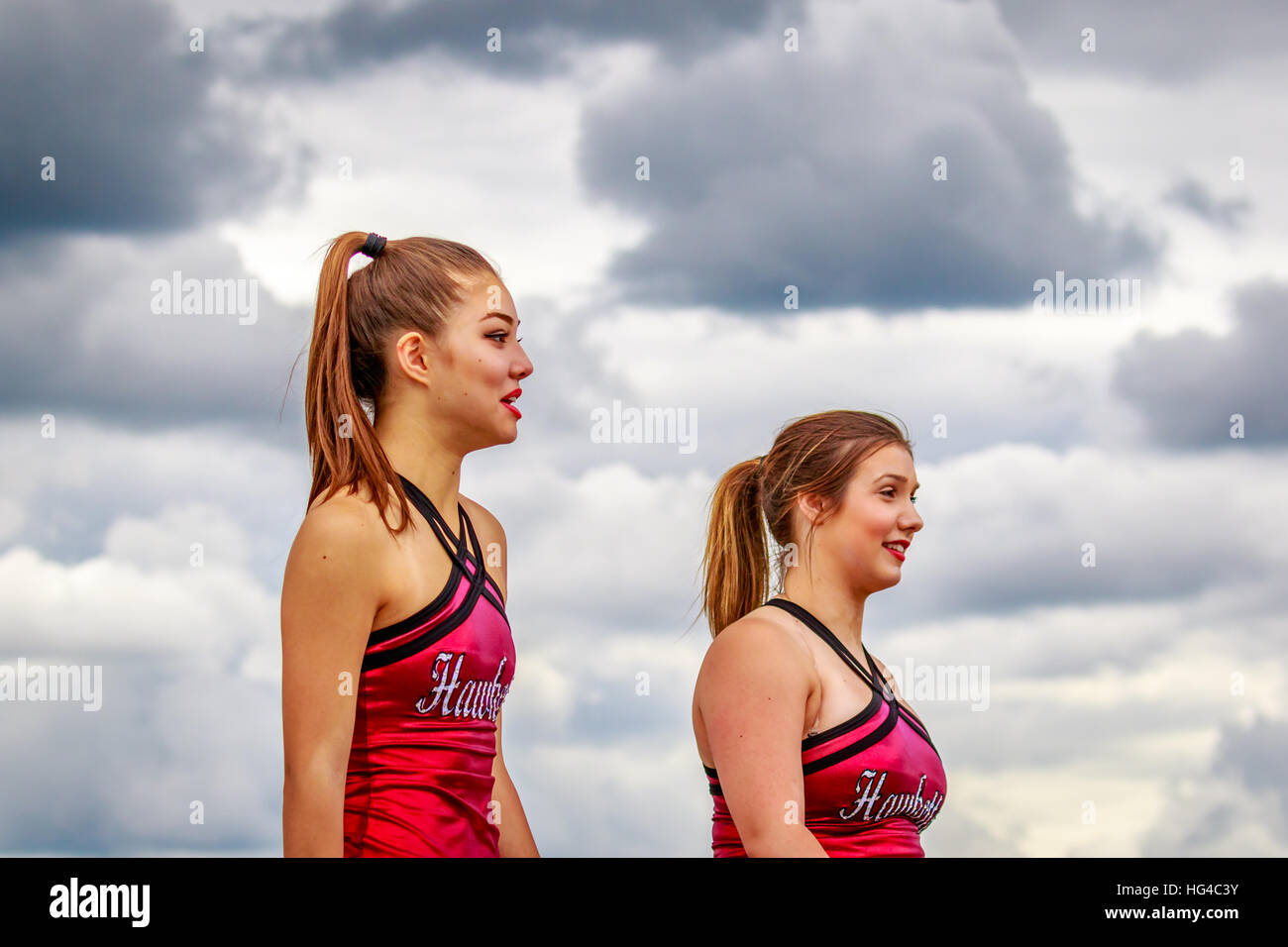 Portland, Oregon, USA - June 11, 2016: Southridge High School Hawkettes ...