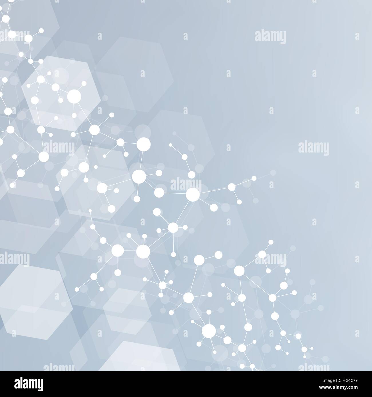 Structure molecule and communication. Dna, atom, neurons. Scientific ...