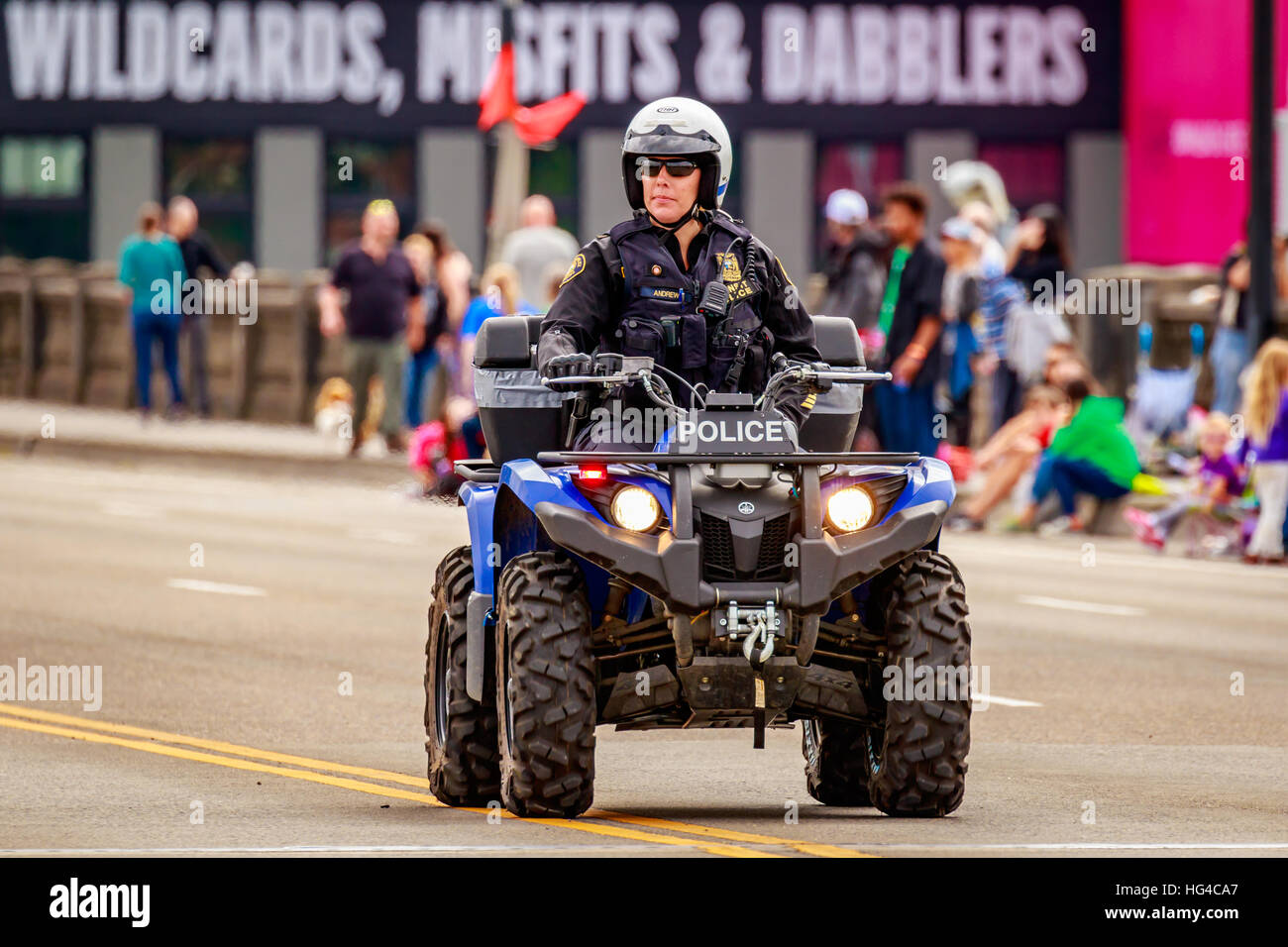 Portland, Oregon, USA - June 11, 2016: Portland Police Bureau in the ...