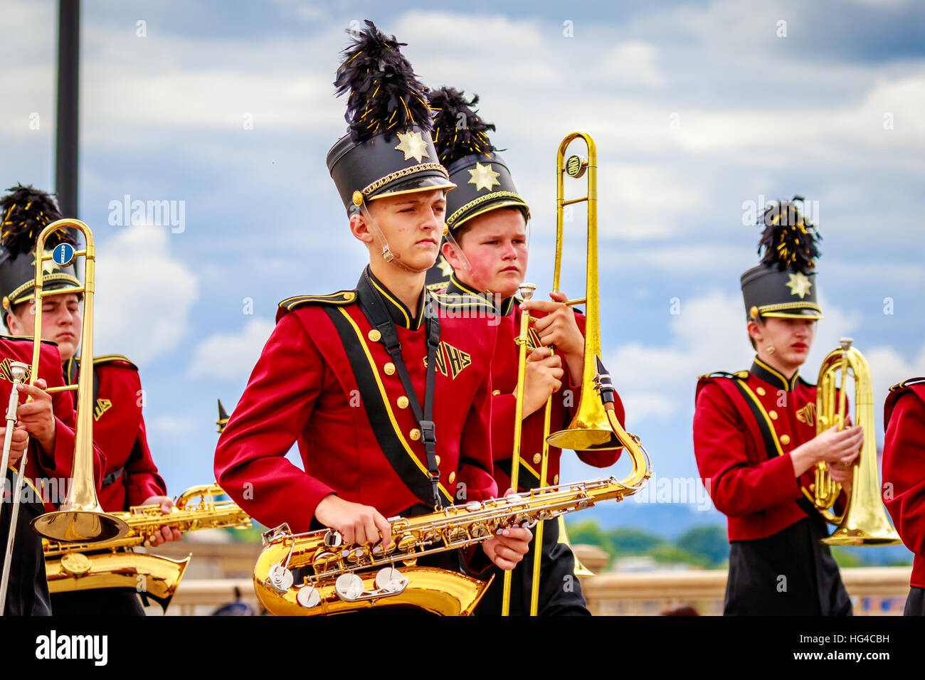 Portland, Oregon, USA - June 11, 2016: Star Valley High School Marching ...