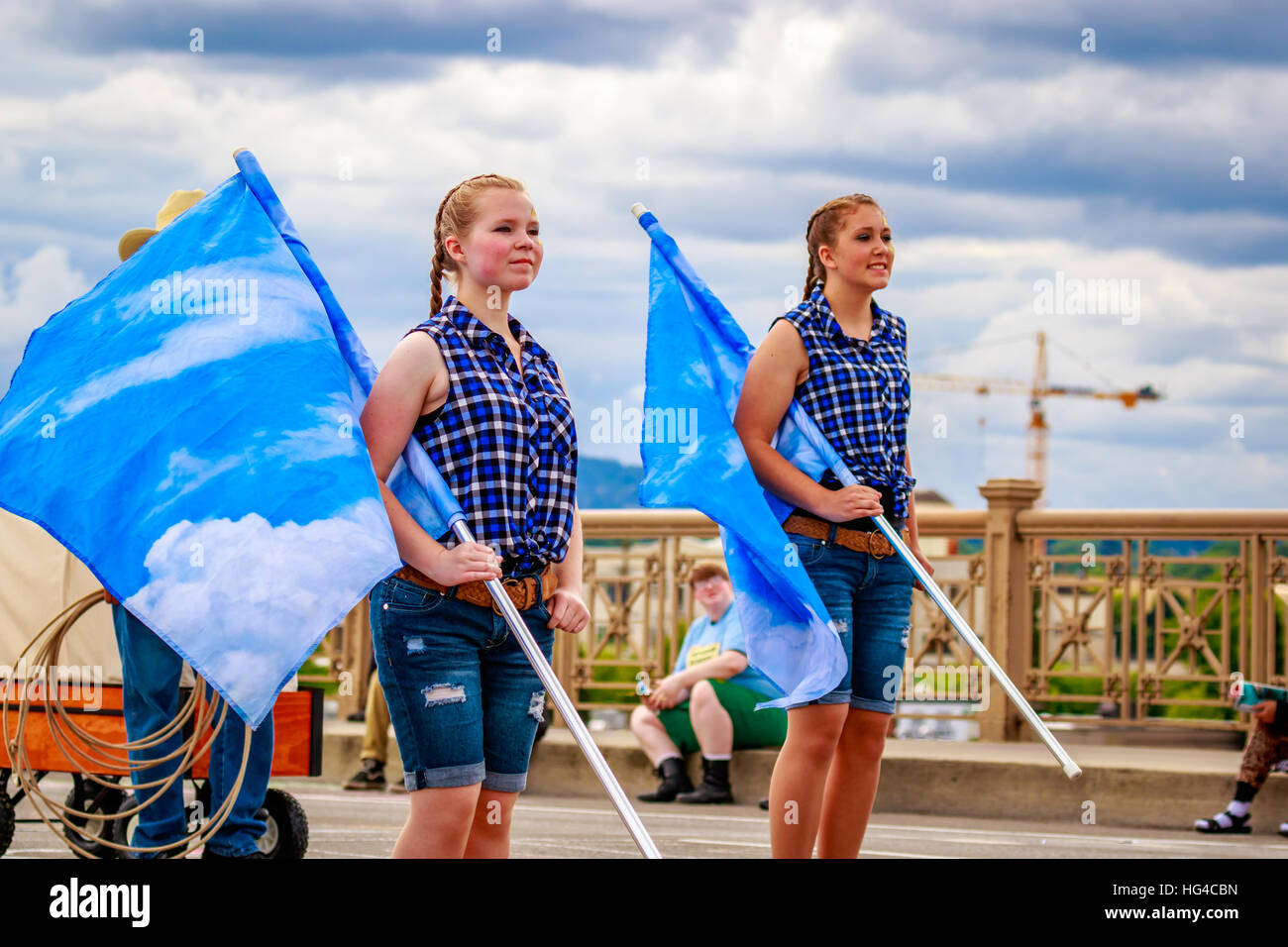 Portland, Oregon, USA - June 11, 2016: Star Valley High School Marching ...