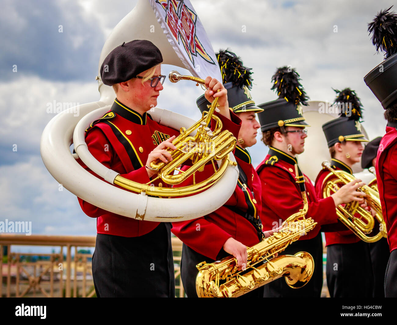 Portland, Oregon, USA - June 11, 2016: Star Valley High School Marching ...