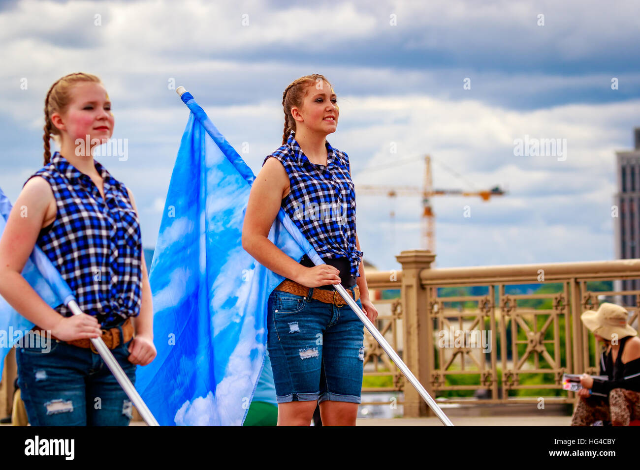 Portland, Oregon, USA - June 11, 2016: Star Valley High School Marching ...