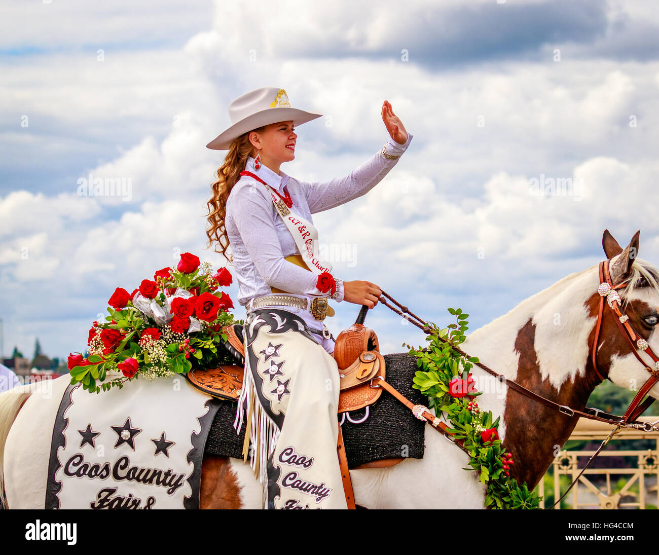 Portland, Oregon, USA - June 11, 2016: Coos County Fair & Rodeo, Queen ...