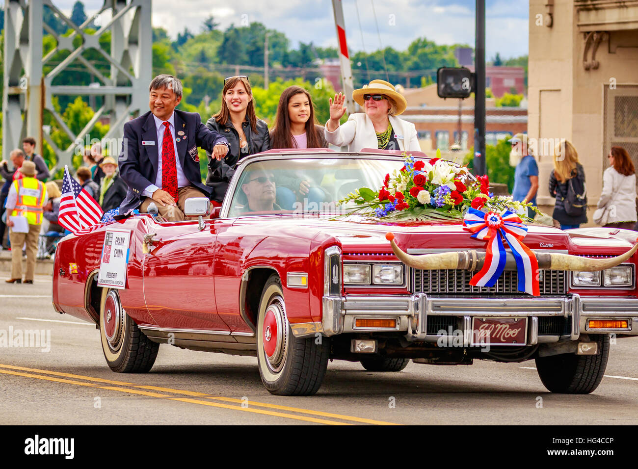 Portland, Oregon, USA - June 11, 2016: Rose Festival President, Frank ...