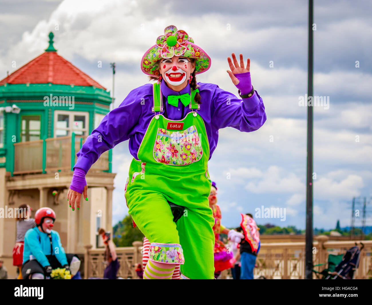 Portland, Oregon, USA - June 11, 2016: Character Clown Corps in the ...