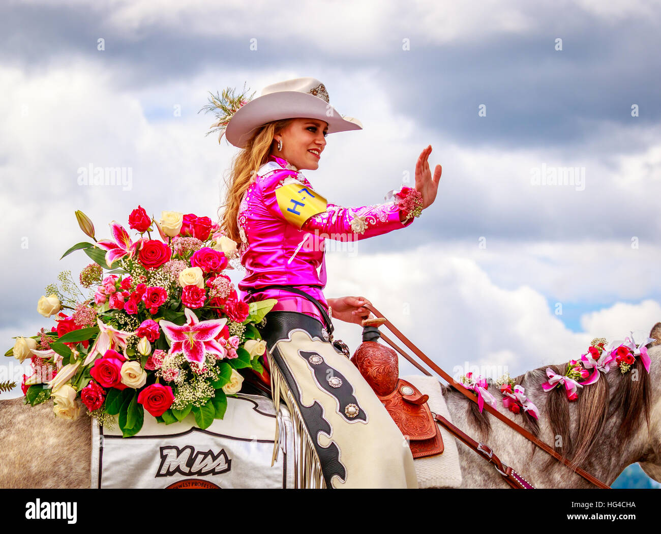 Portland, Oregon, USA - June 11, 2016: Miss NW Pro Rodeo Association ...