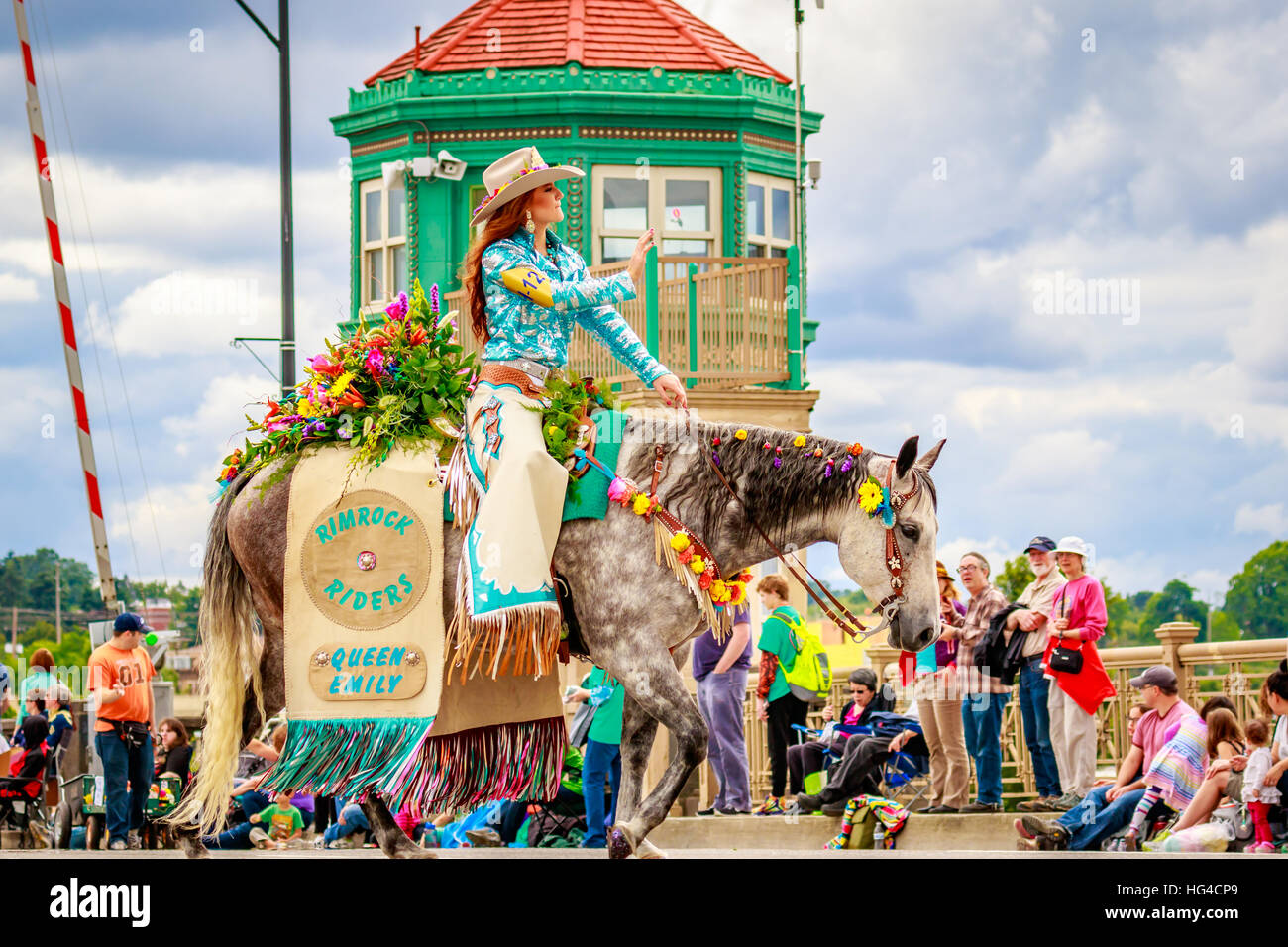 Portland, Oregon, USA - June 11, 2016: Rim Rock Riders Rodeo Queen ...