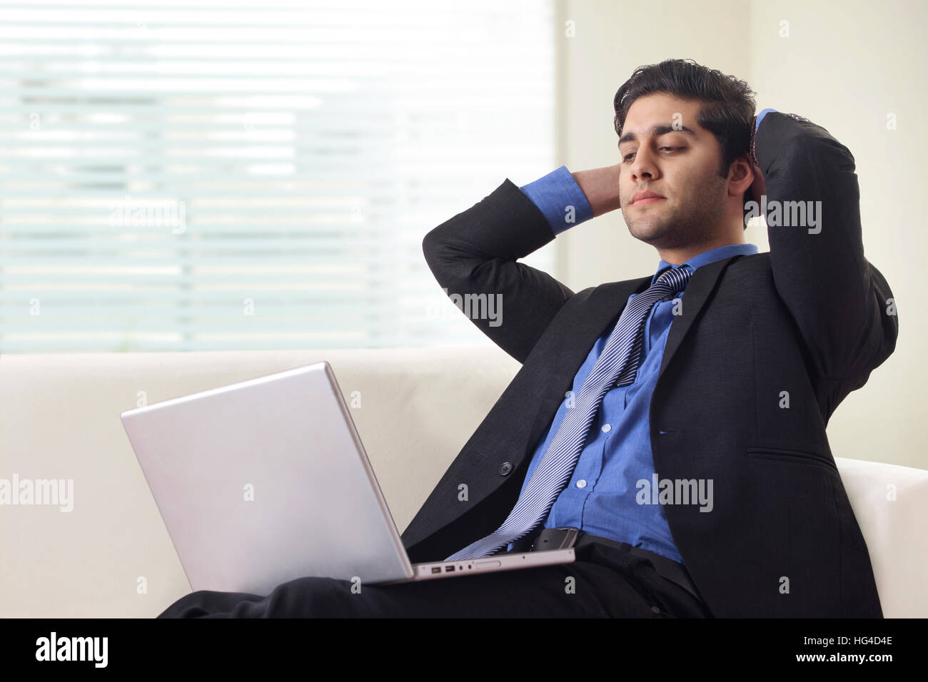Side view indian businessman using hi-res stock photography and images ...