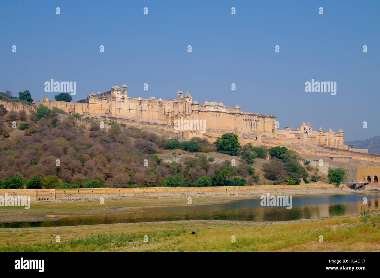 Amber's fort in India the city of Jaipur,a bastion, a construction, a ...
