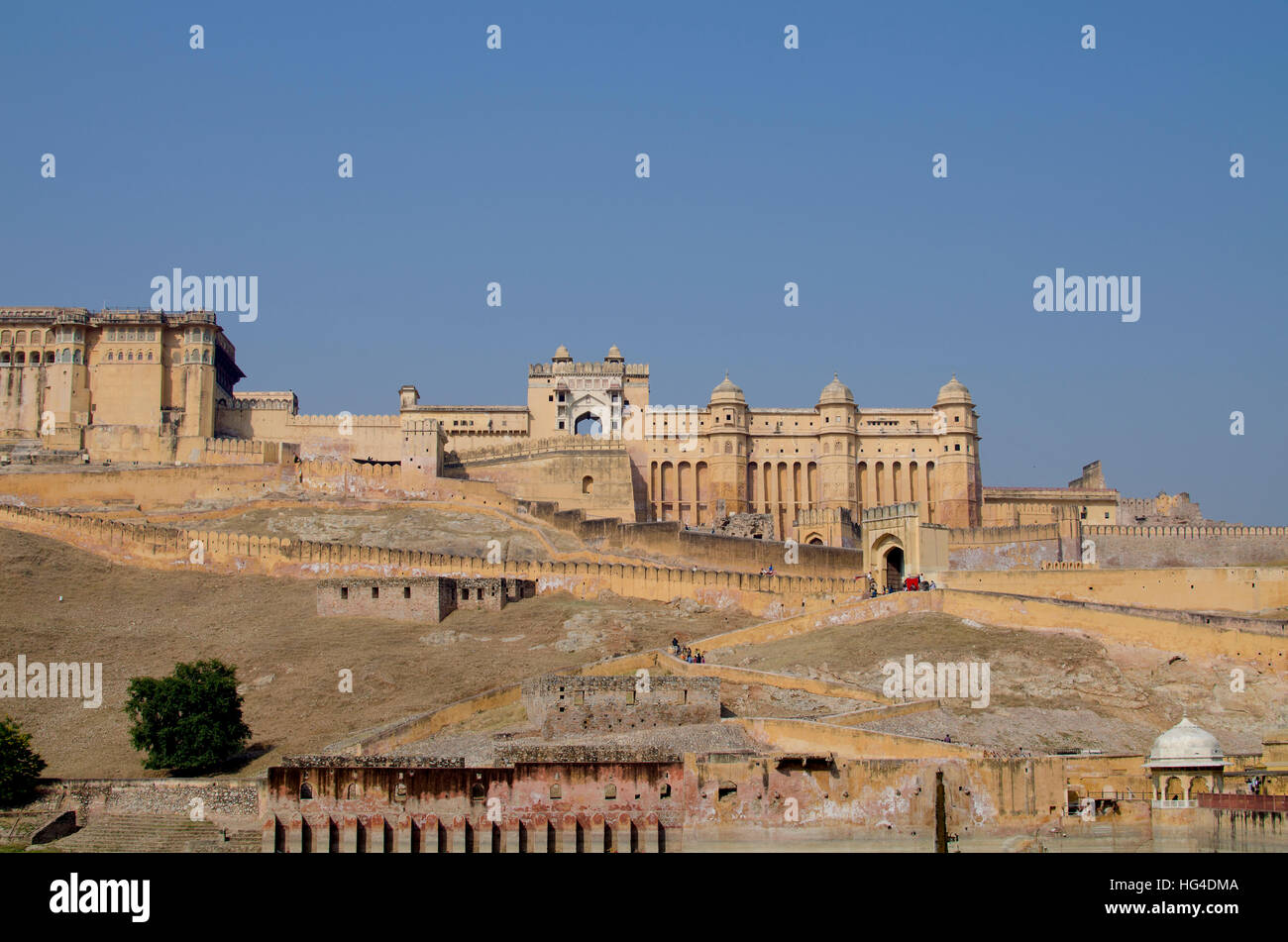 Amber's fort in India the city of Jaipur,a bastion, a construction, a ...