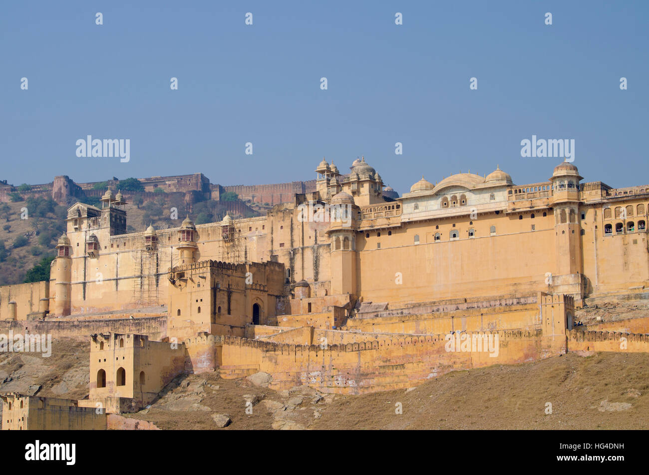 Amber's fort in India the city of Jaipur,a bastion, a construction, a ...