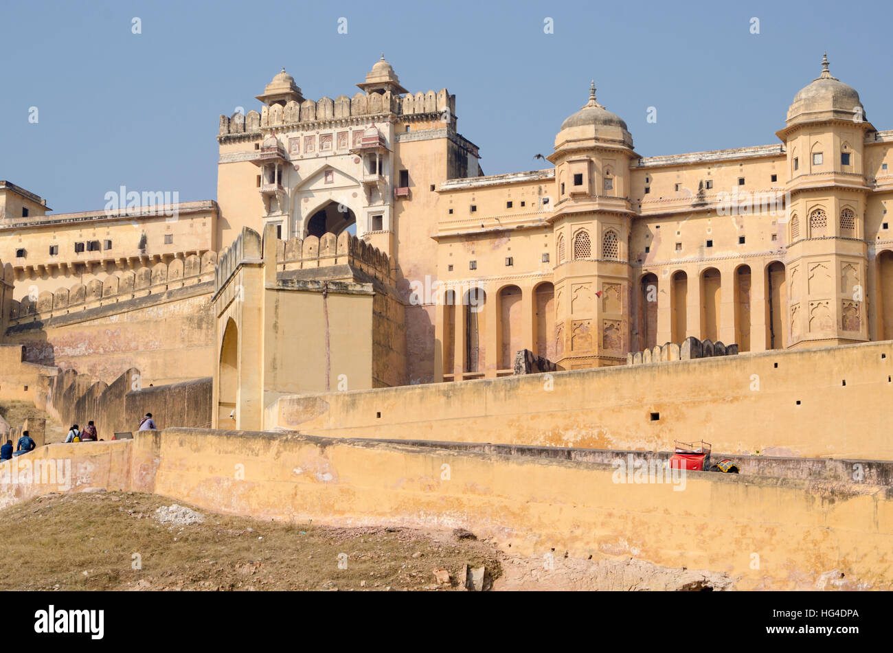 Amber's fort in India the city of Jaipur,a bastion, a construction, a ...
