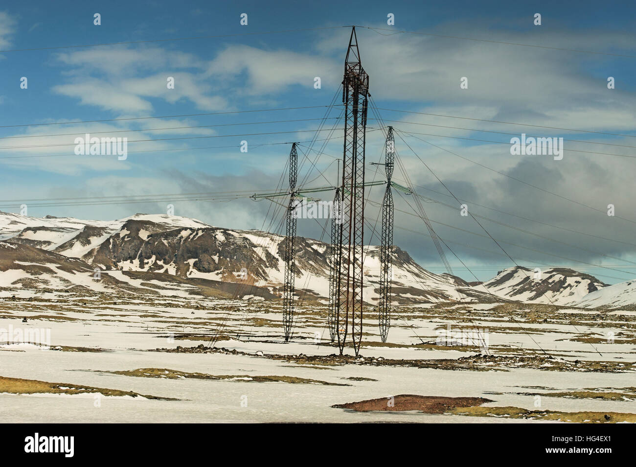 Pylon iceland hi-res stock photography and images - Alamy