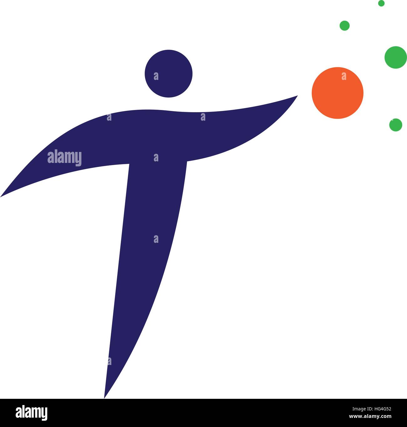 One Person Logo Concept Design Stock Vector Image & Art - Alamy