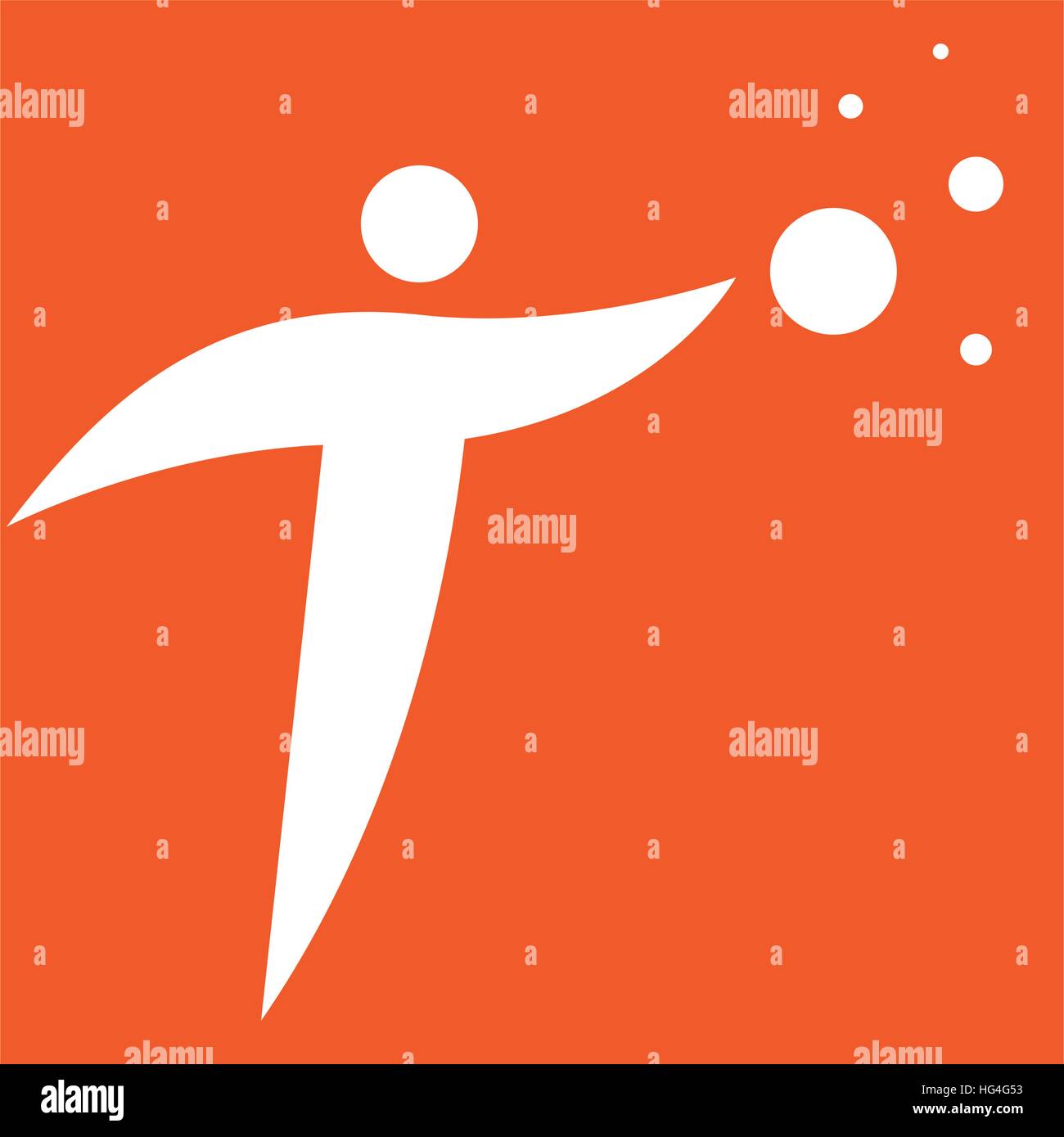 One Person Logo Concept Design Stock Vector Image & Art - Alamy