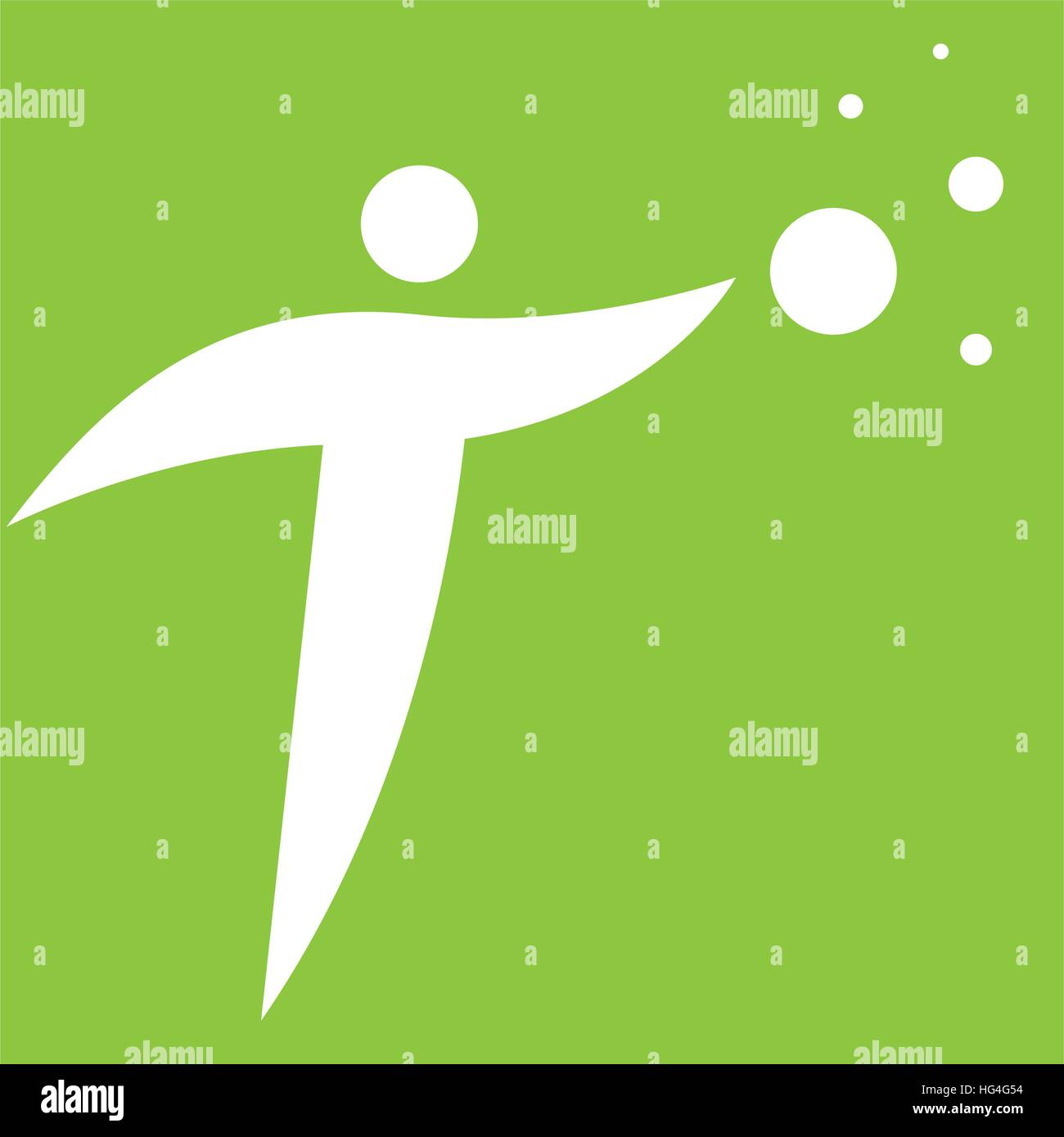 One Person Logo Concept Design Stock Vector Image & Art - Alamy