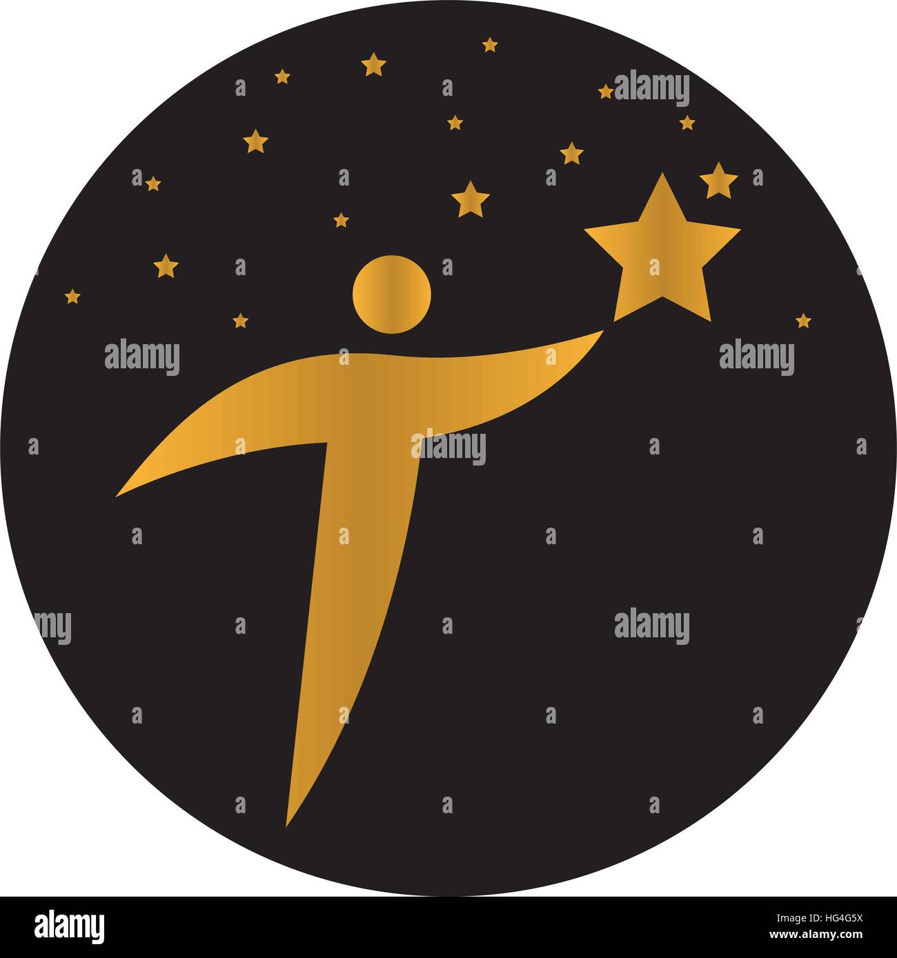 Star Person Concept Design Stock Vector Image & Art - Alamy