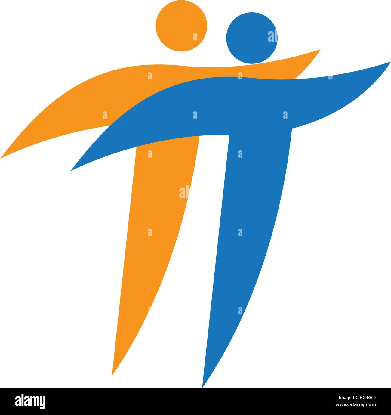 Icon concept with two person. EPS 8 supported Stock Vector Image & Art ...
