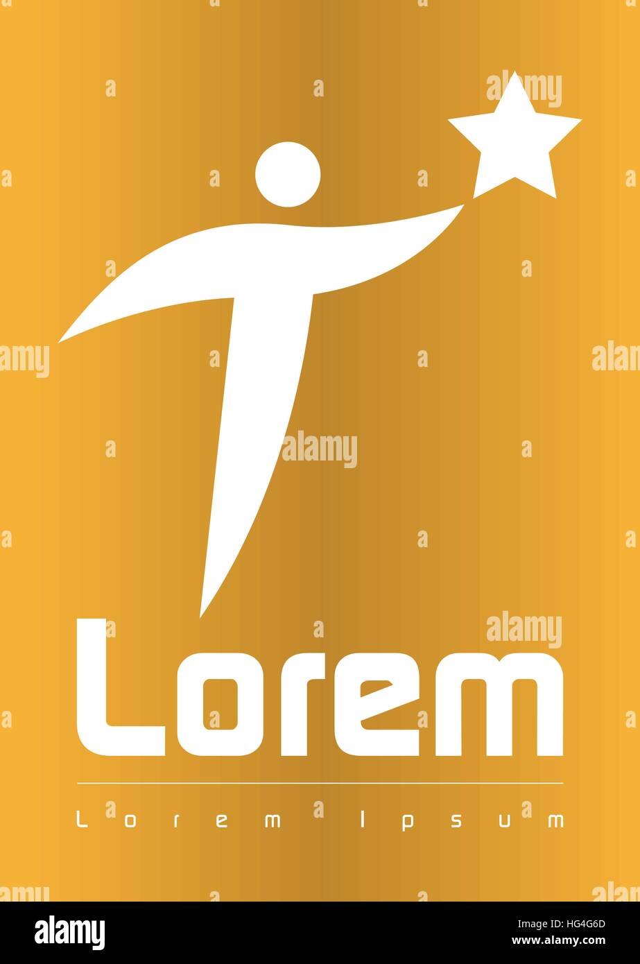 Star Person Logo Concept Design Stock Vector Image & Art - Alamy