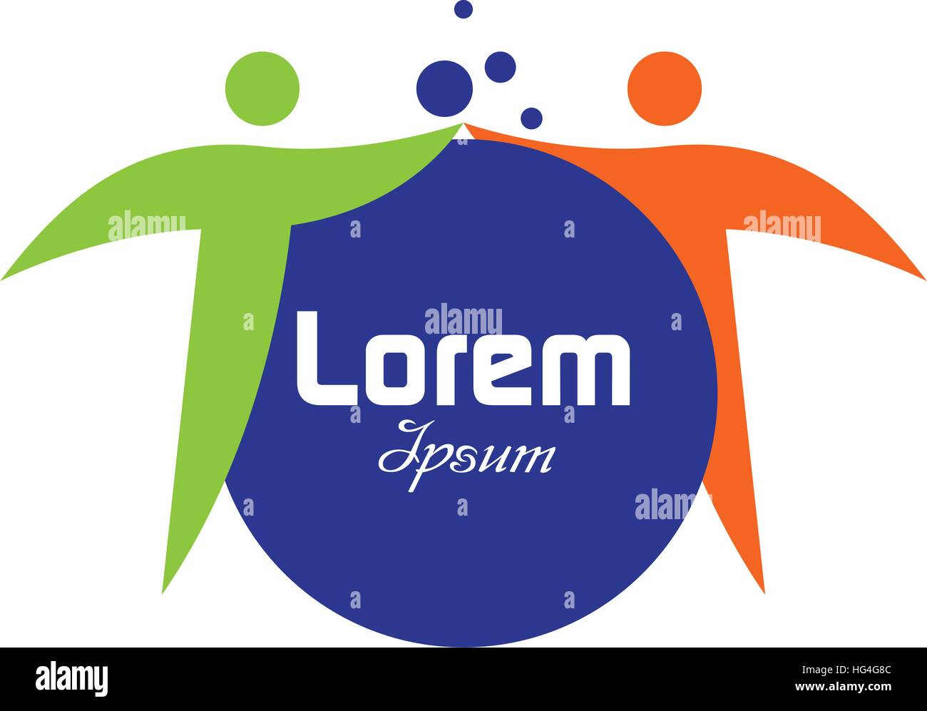 Logo concept with two person. EPS 8 supported Stock Vector Image & Art ...