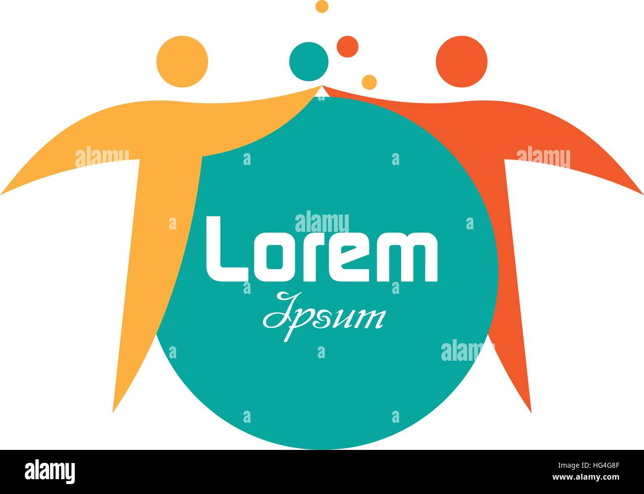 Logo concept with two person. EPS 8 supported Stock Vector Image & Art ...