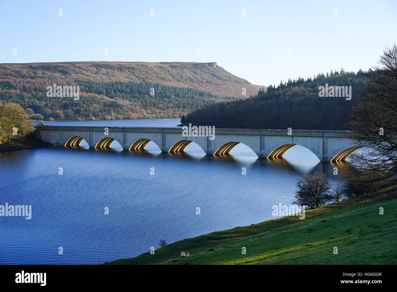 Ashopton Viaduct, Upper Derwent Valley, Derbyshire, UK Stock Photo - Alamy