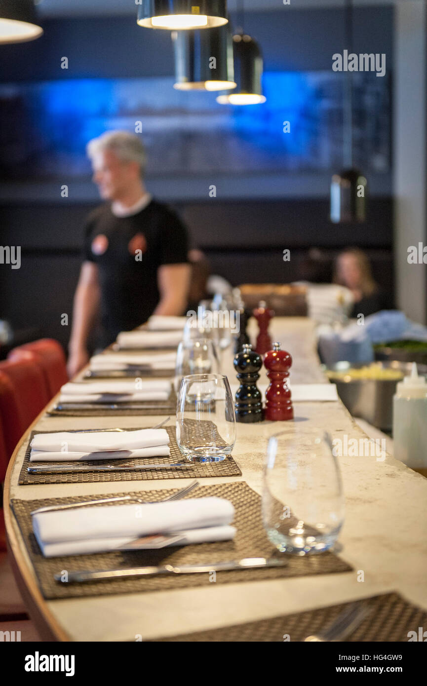 Open plan kitchen hi-res stock photography and images - Alamy