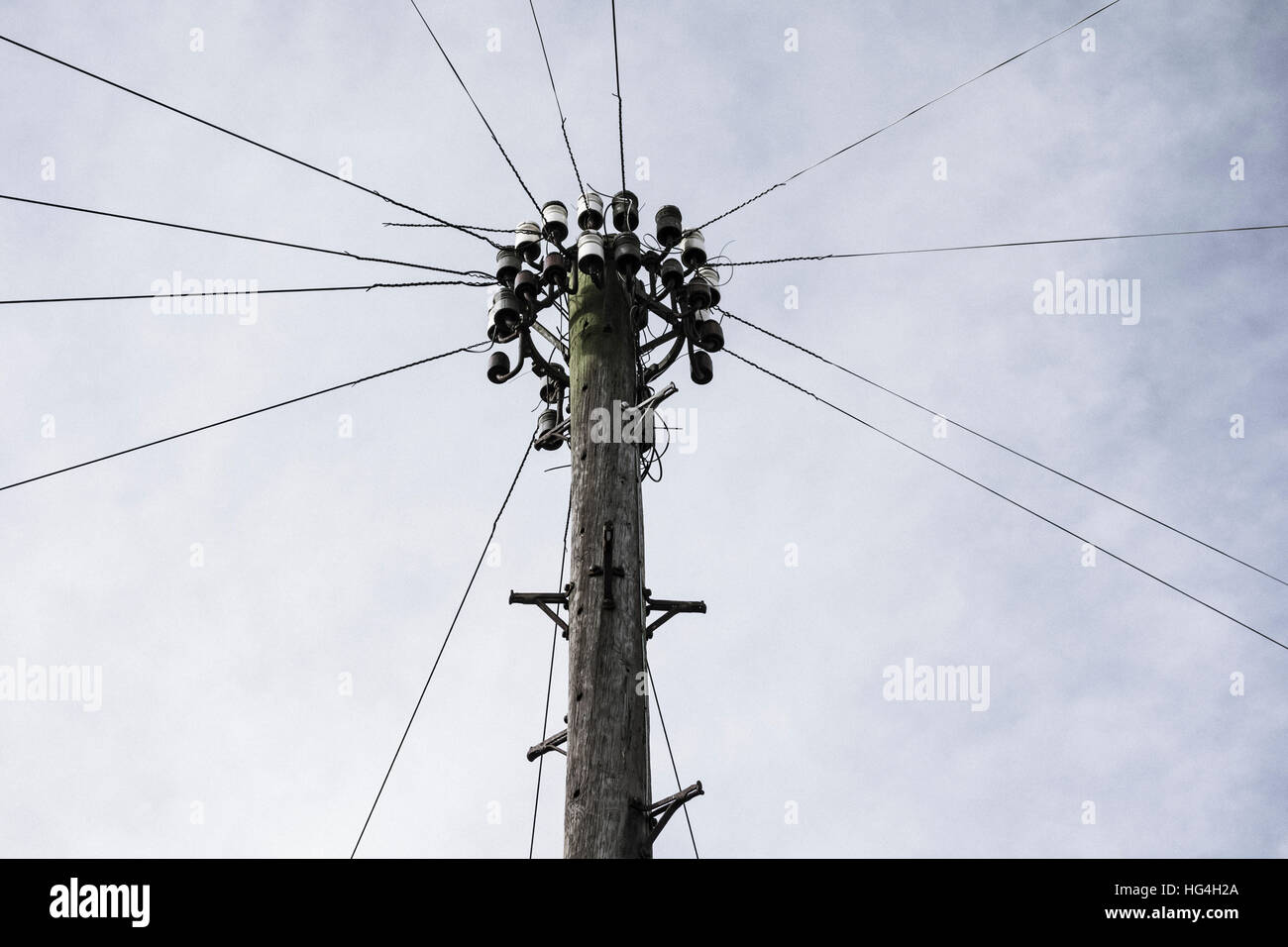 Telephone and telegraph lines hi-res stock photography and images - Alamy