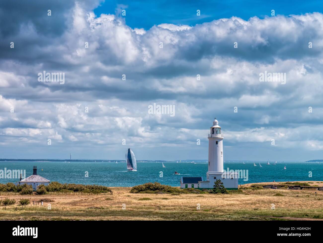 Hurst lighthouse hi-res stock photography and images - Alamy