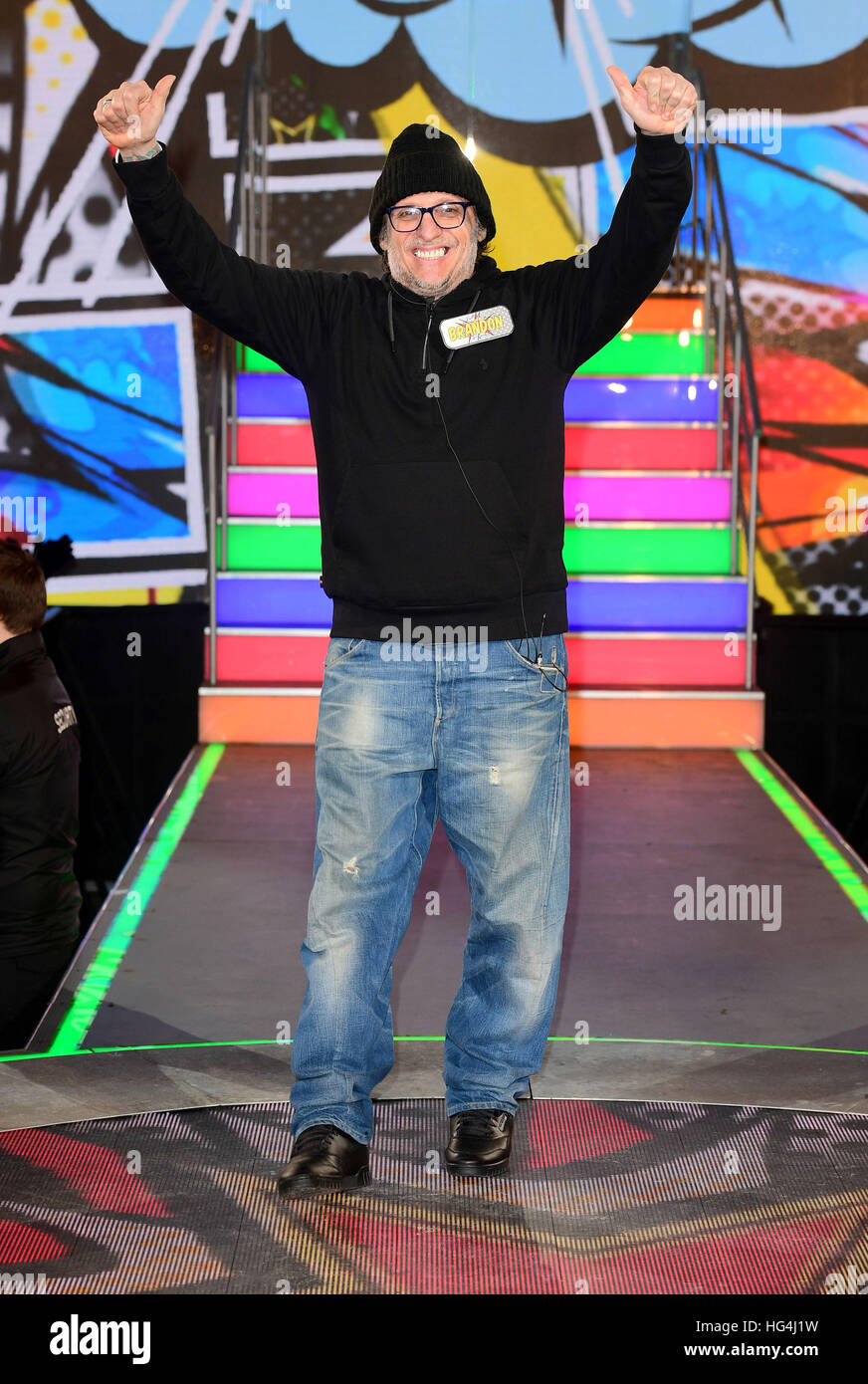 Brandon Block enters the Celebrity Big Brother house at Elstree Studios ...