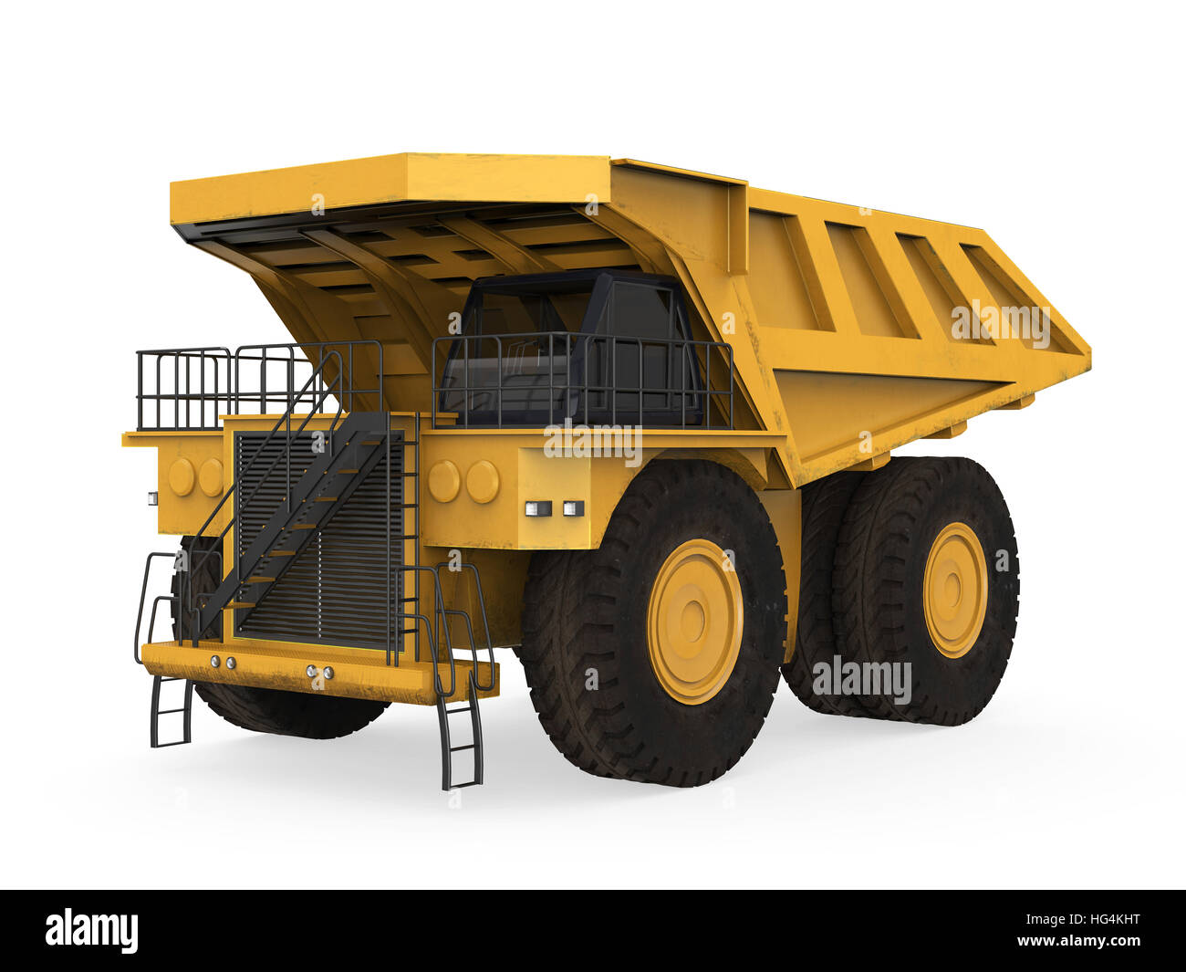 Yellow Mining Truck Stock Photo - Alamy