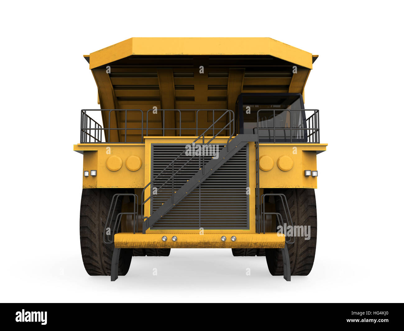 Yellow Mining Truck Stock Photo - Alamy