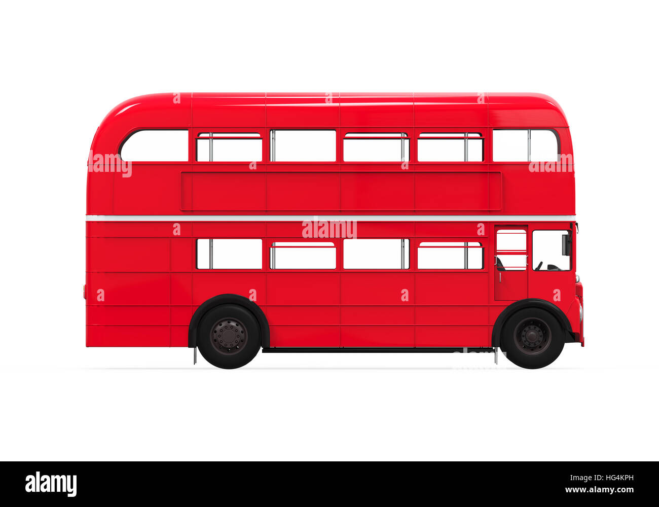 London double deck bus illustration hi-res stock photography and images ...