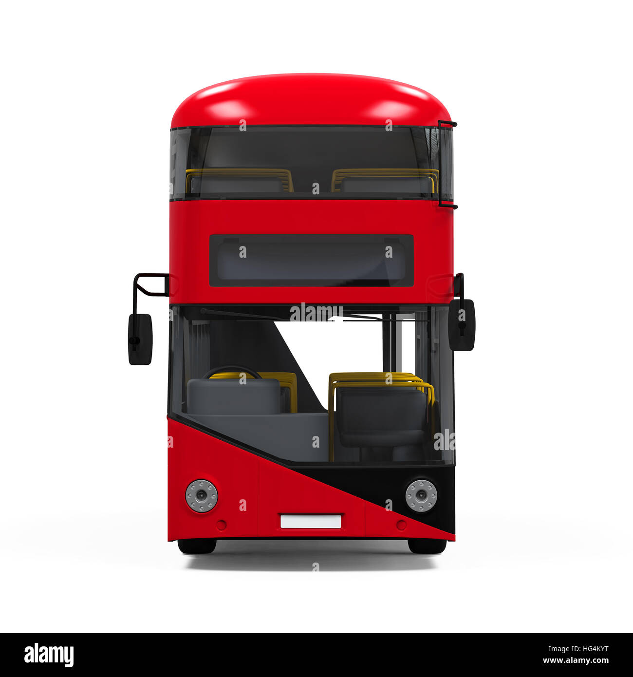 Red double decker tour Cut Out Stock Images & Pictures - Alamy