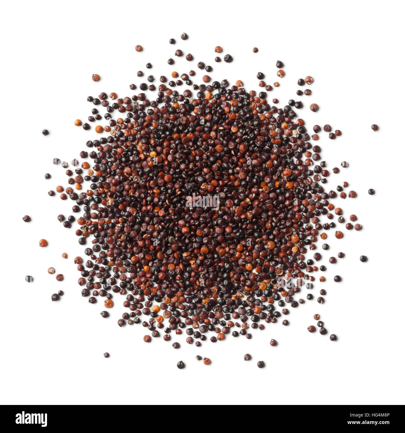 Heap of raw black Quinoa isolated on white background Stock Photo - Alamy