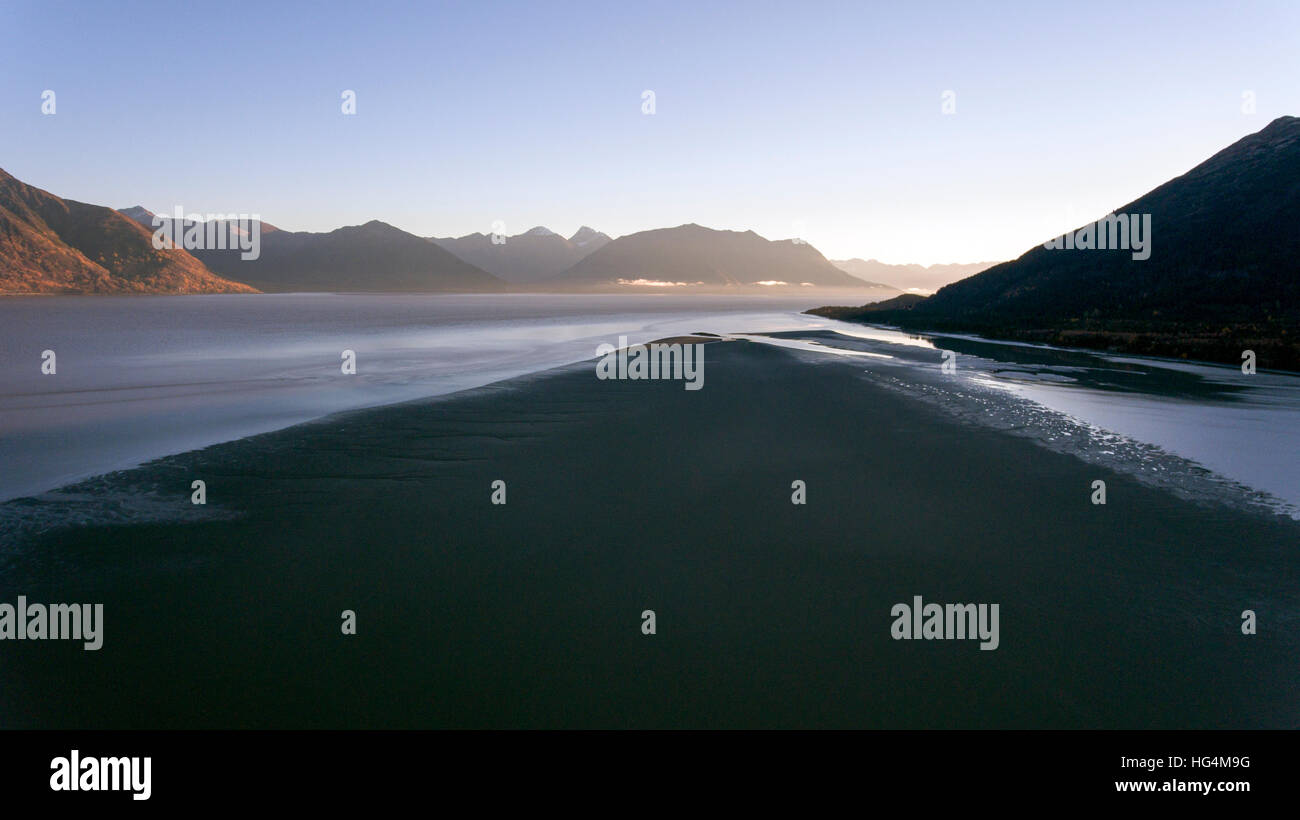 The Turnagain Arm mudflatts Stock Photo - Alamy