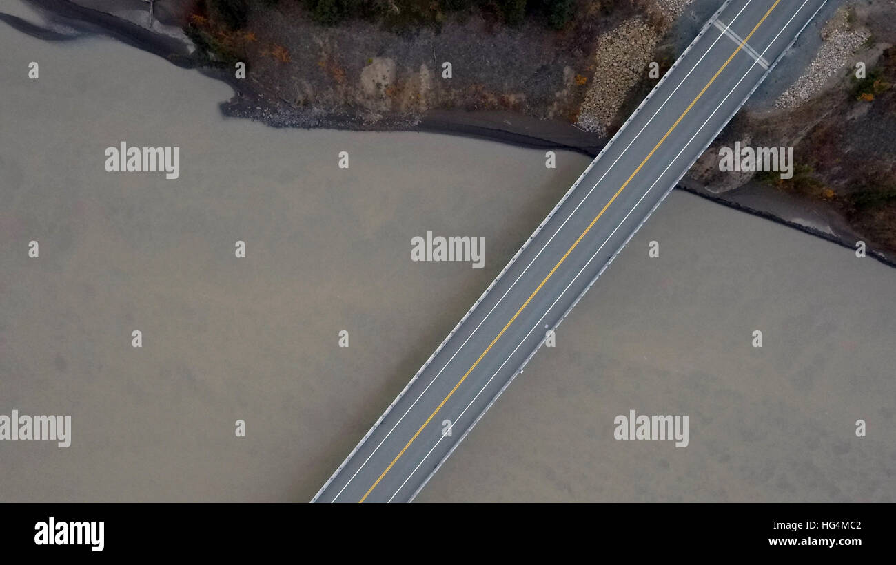 Bridge crossing the Tanana River Stock Photo - Alamy