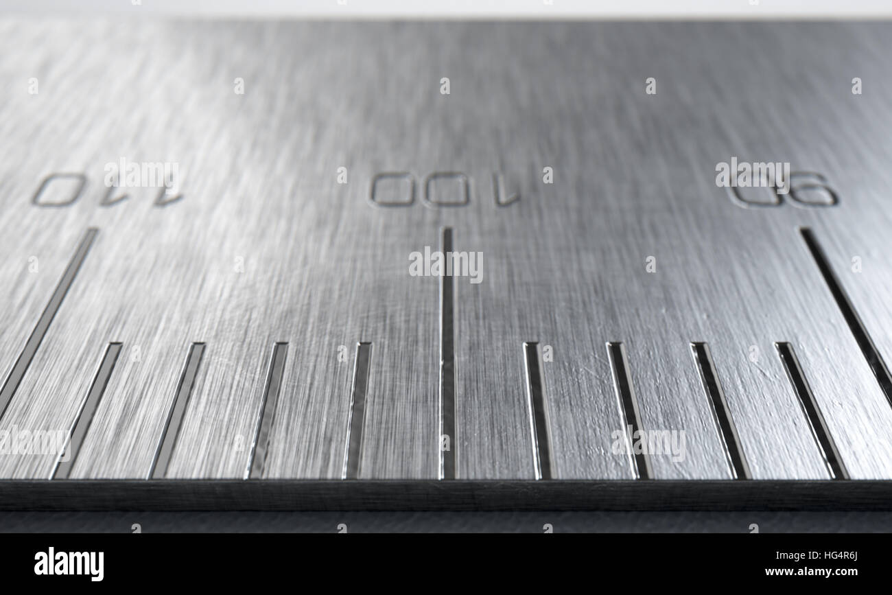 Metallic ruler hi-res stock photography and images - Alamy